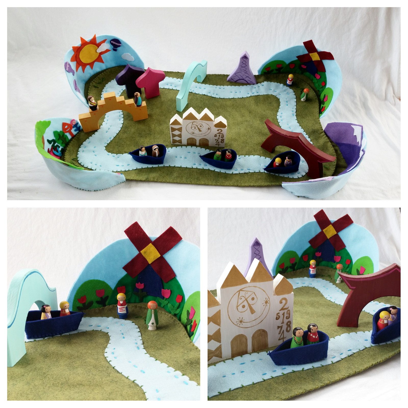 Whimsical Ways: It's A Small World play mat
