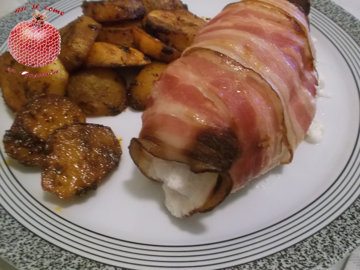 Así se come en Granada.: Pechugas de pollo con queso y bacon