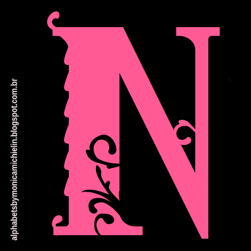 M. Michielin Alphabets: ALFABETO ROSA , PINK ALPHABET AND BLACK , PINK ...