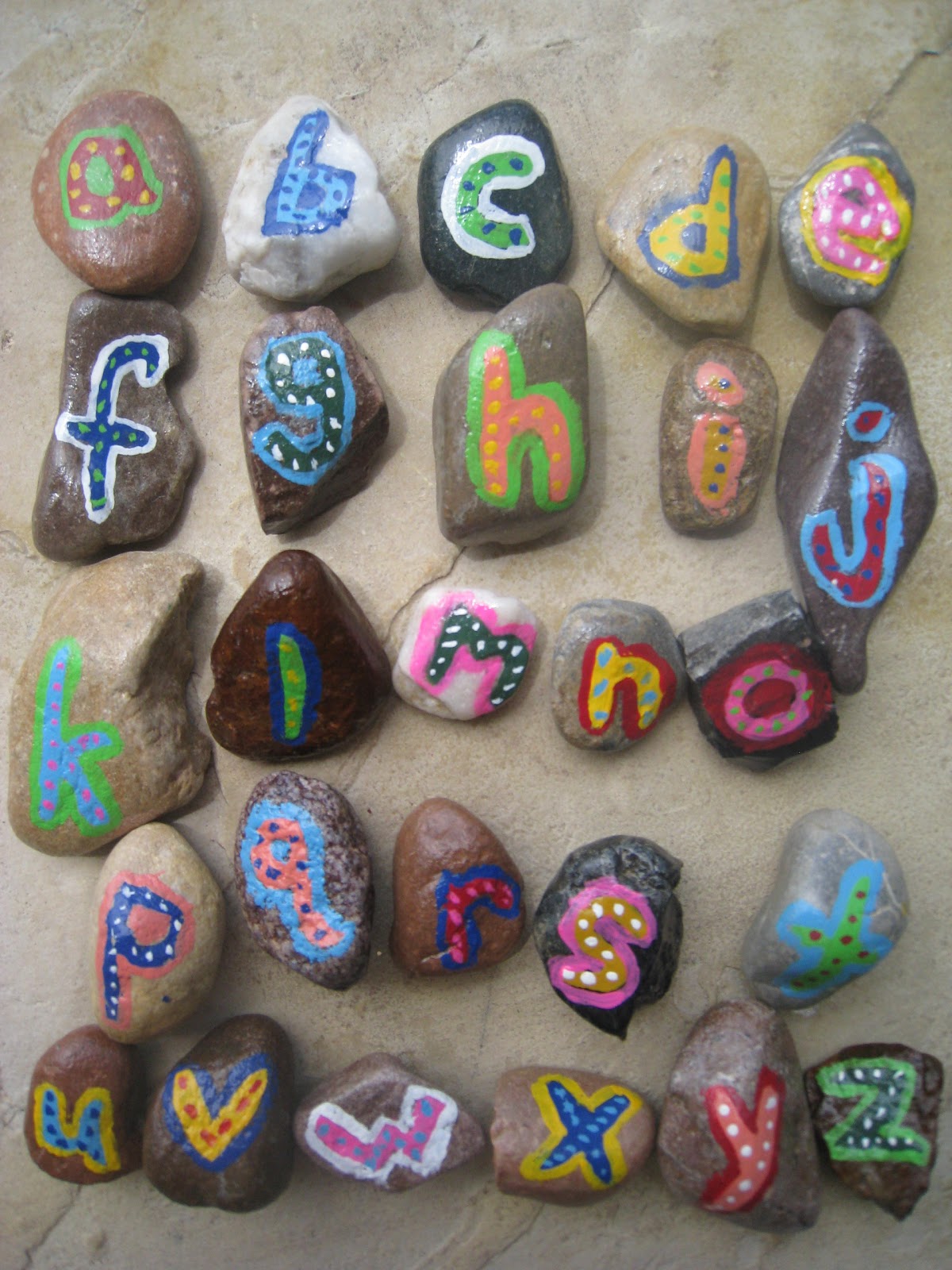Alphabet Rock Art - Teach Beside Me
