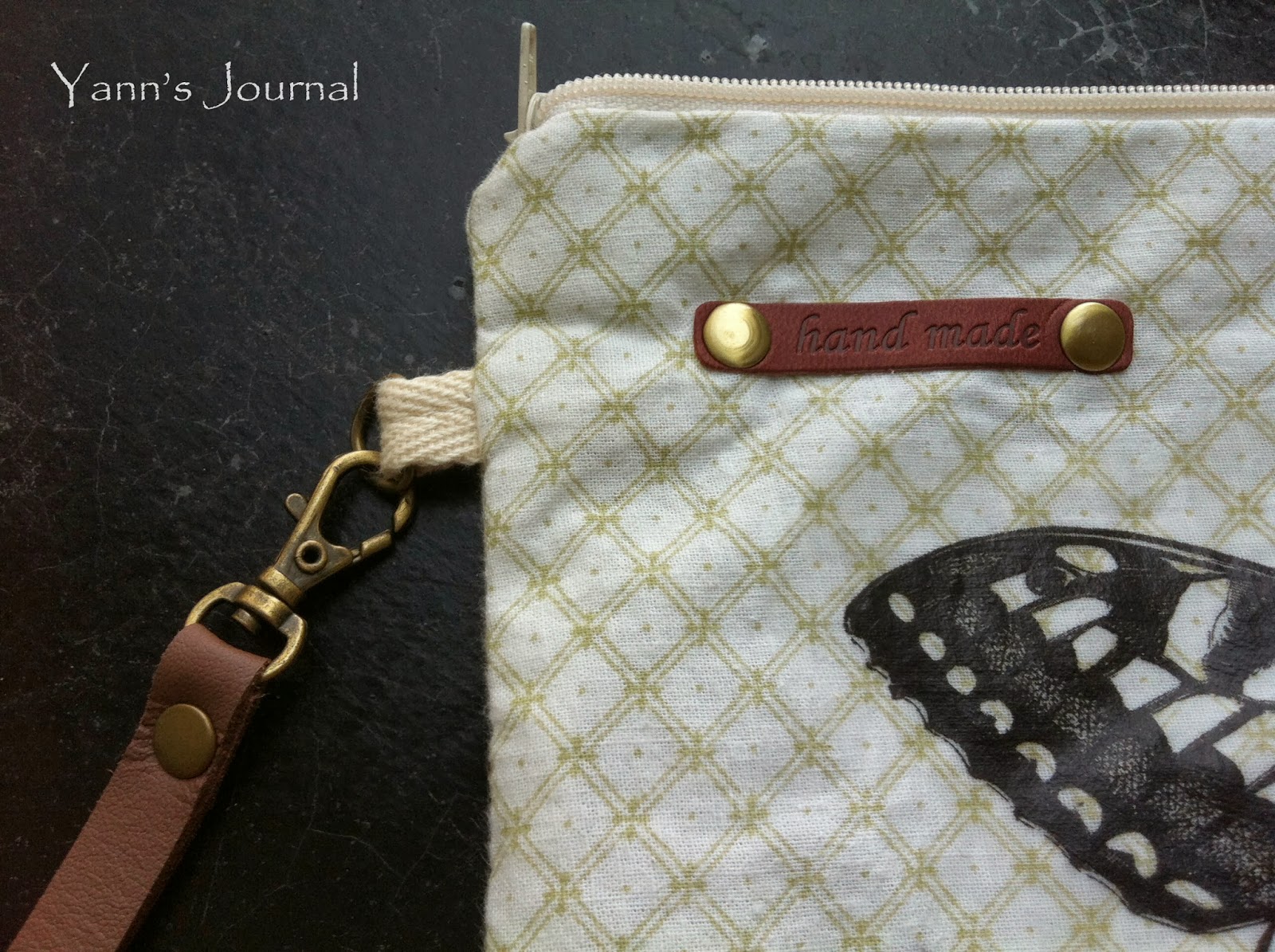 Yann's Journal: Vintage Butterfly Image Transfer Purse