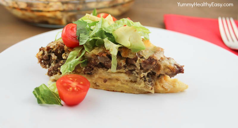 Easy Taco Quiche - Yummy Healthy Easy