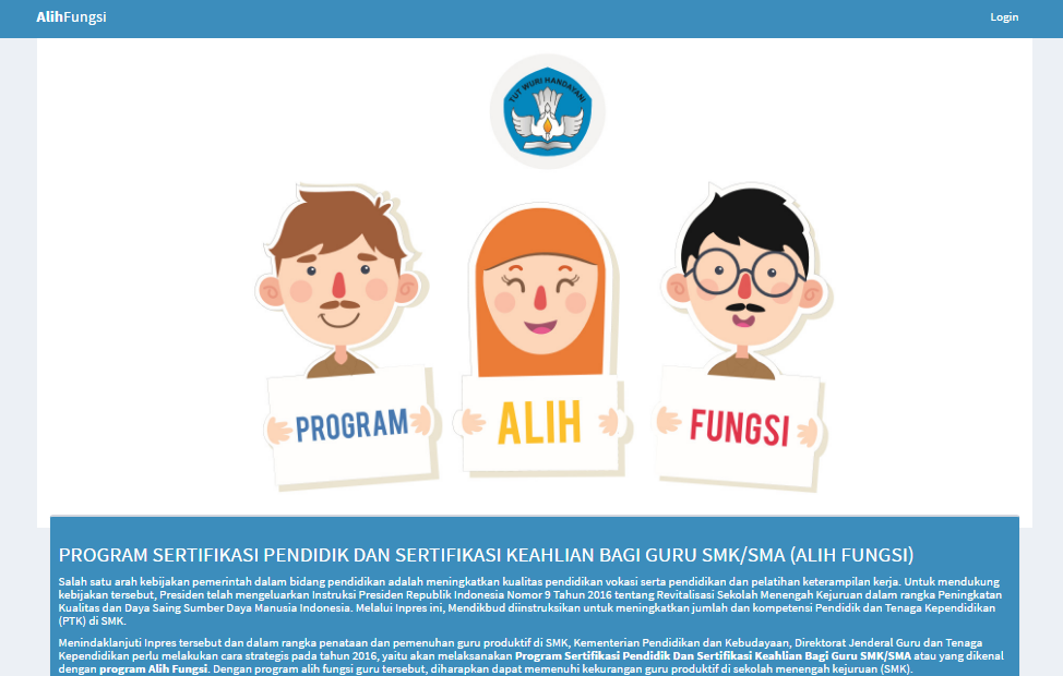 ALIH FUNGSI | Dapodik SMA-Karawang