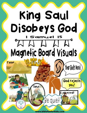 Bible Fun For Kids: Cathy's Corner: Saul Disobeys God
