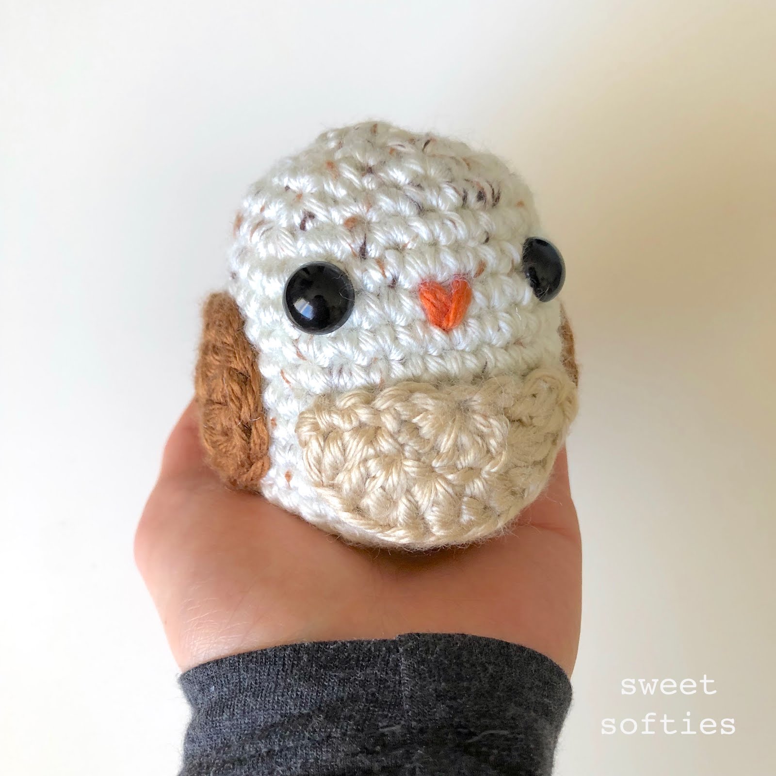 Owl Bean (Free Crochet Pattern) - Sweet Softies
