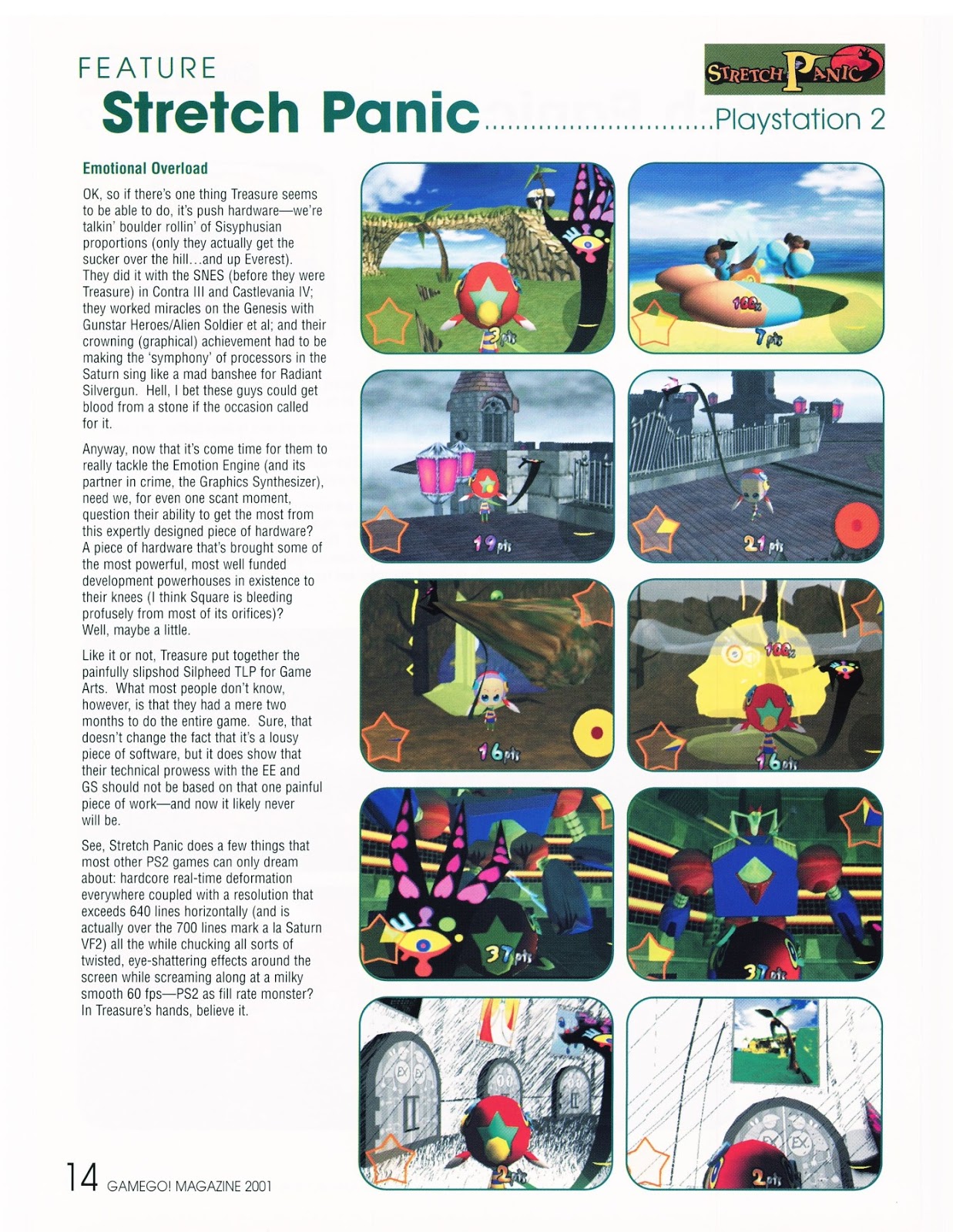 The Elastic Fantastic: Stretch Panic Pre-Release: GameGo! Issue No. 1