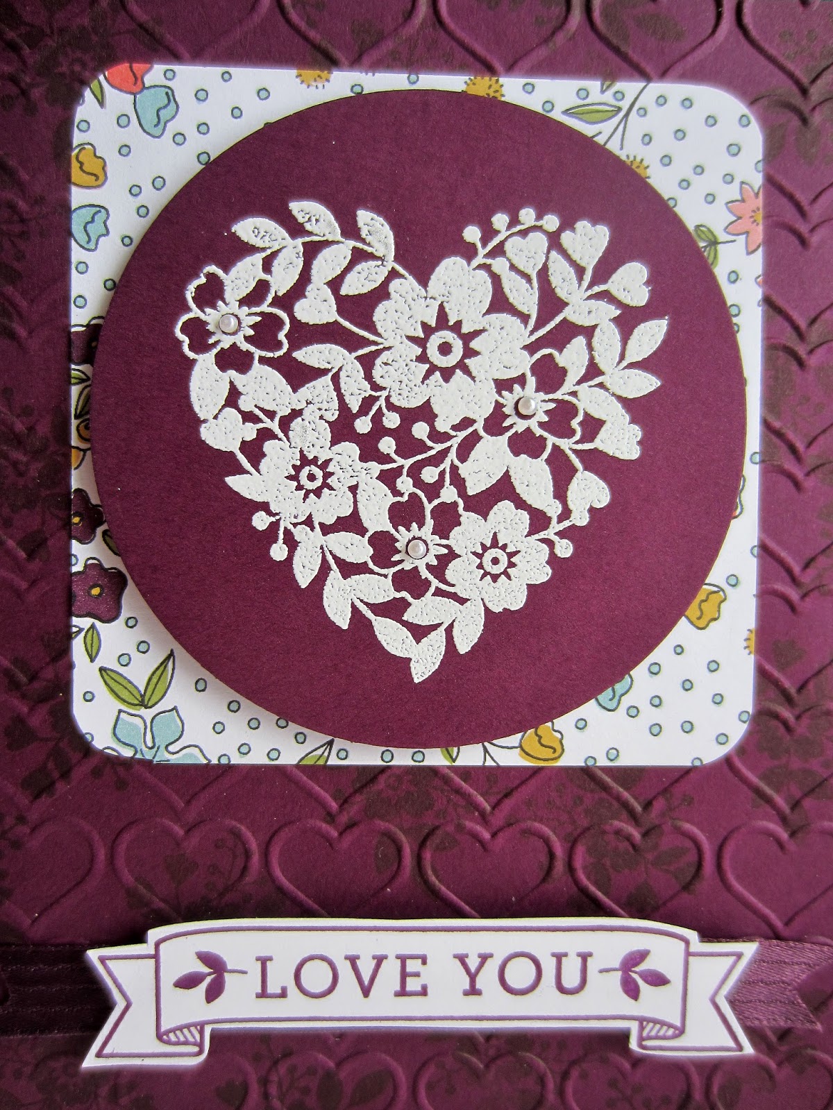 Paper Seedlings: EMBOSSED HEART VALENTINE