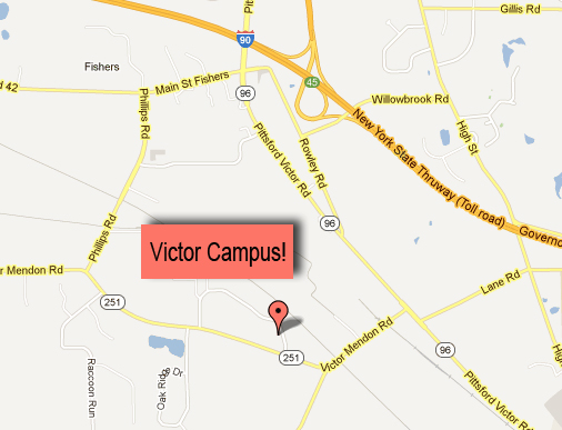 FLCC Inside Map - Virtual Tour: The class visiting the FLCC Victor Campus