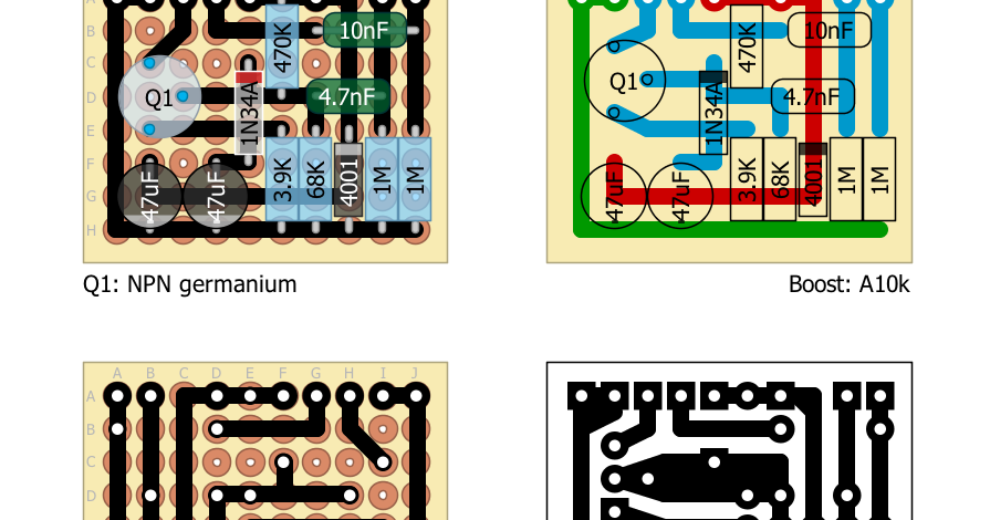 Perf and PCB Effects Layouts: Range Blaster