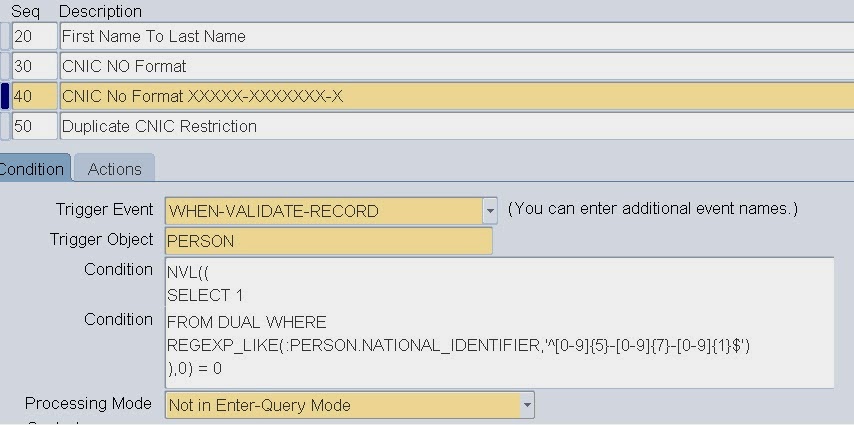 Programming: National Identifier Format Validation / Oracle HRMS NIC ... Programming: National Identifier Format Validation / Oracle HRMS NIC ...