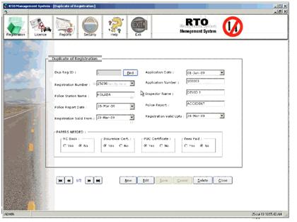 Software Projects: RTO - Regional Transport Office System
