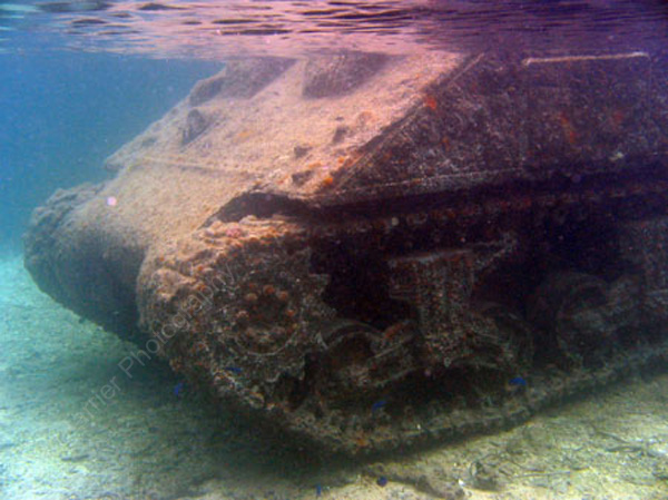 The submerged Sherman tanks of Saipan – WW2Wrecks.com