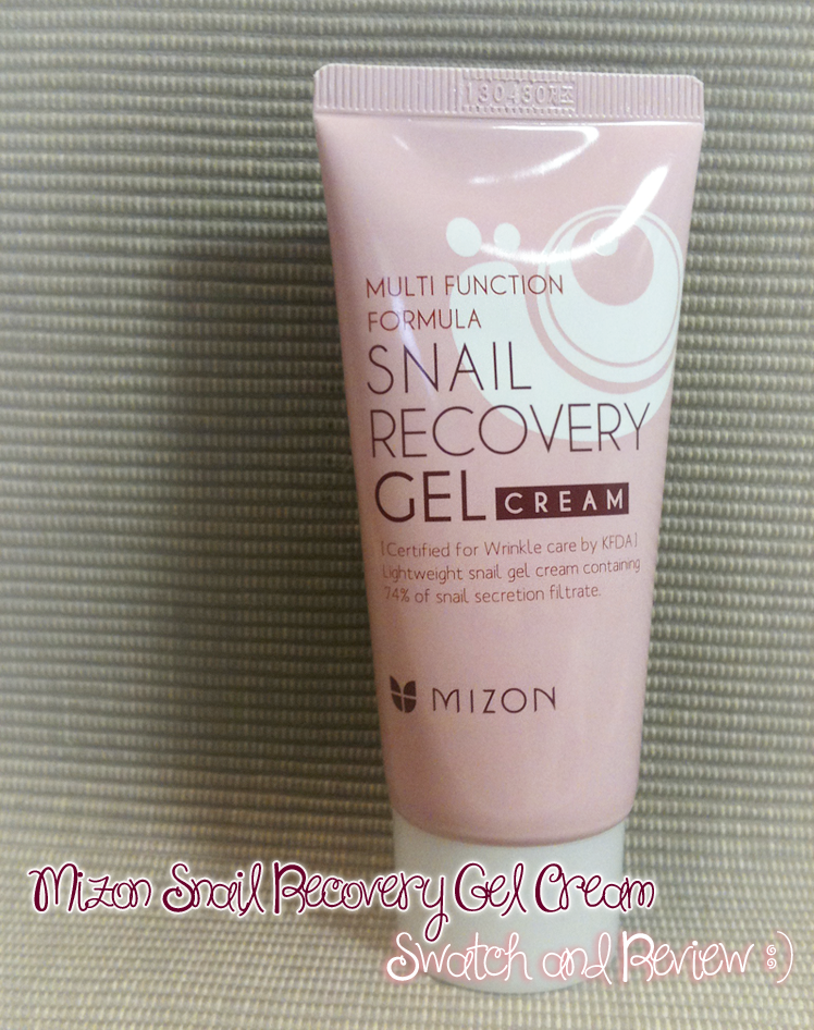 Stay Girls Forever: #8 - Mizon Snail Recovery Gel Cream Review