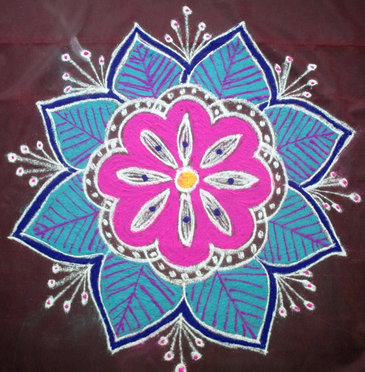 Free hand Kolam / Rangoli