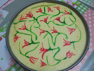 Life is colorful: Step by Step... Kek Chocolate Cheese Comel