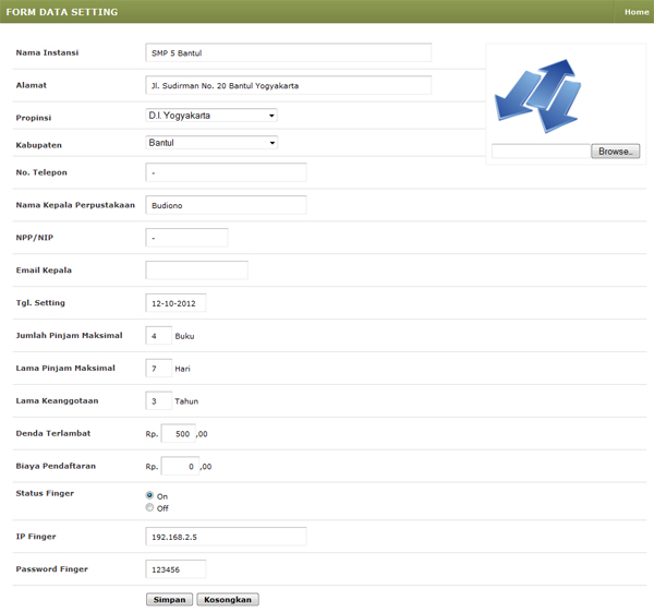 Sistem Informasi Perpustakaan | Catatan Mas Gatot