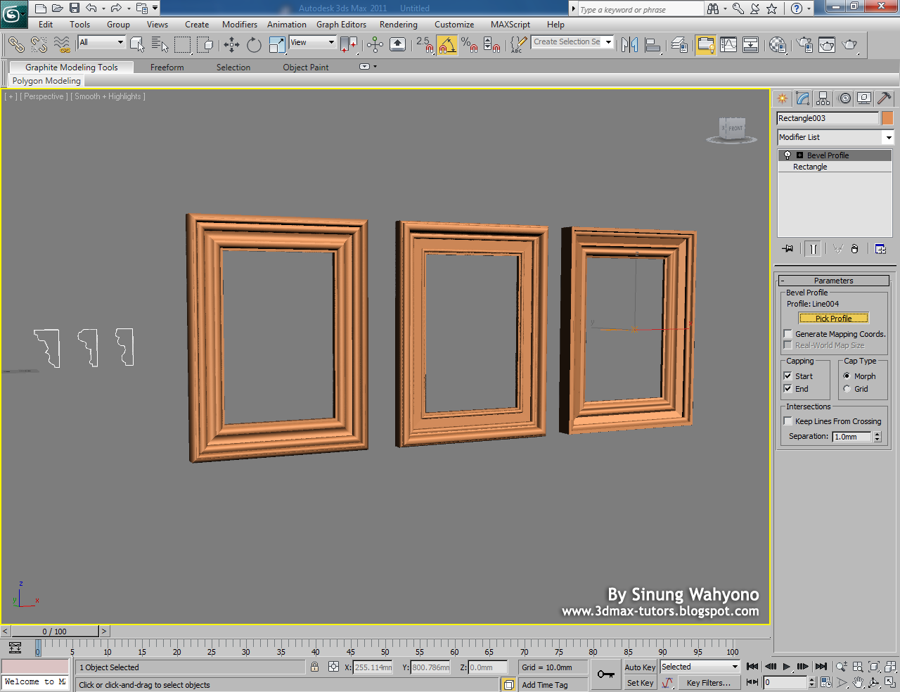 3dmax Tutorials: Quick Modeling "Photos Frame"