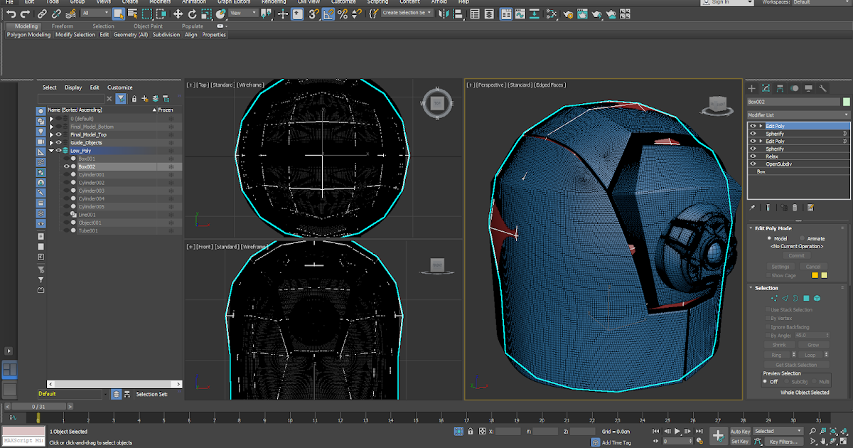 Jadyn H. 3D Modeling and Animation II: Modeling the Head Shape