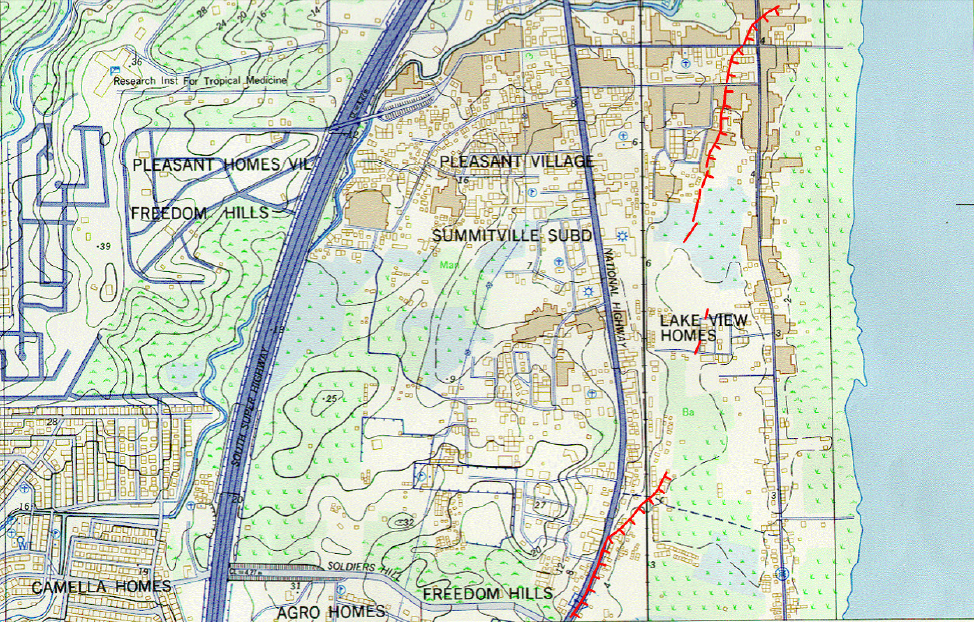 The Pinoy Informer: PHIVOLCS' Marikina Fault Line Map for Alabang Area ...