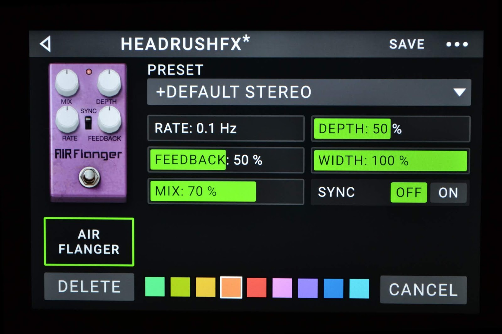 Headrush FX: Air Flanger