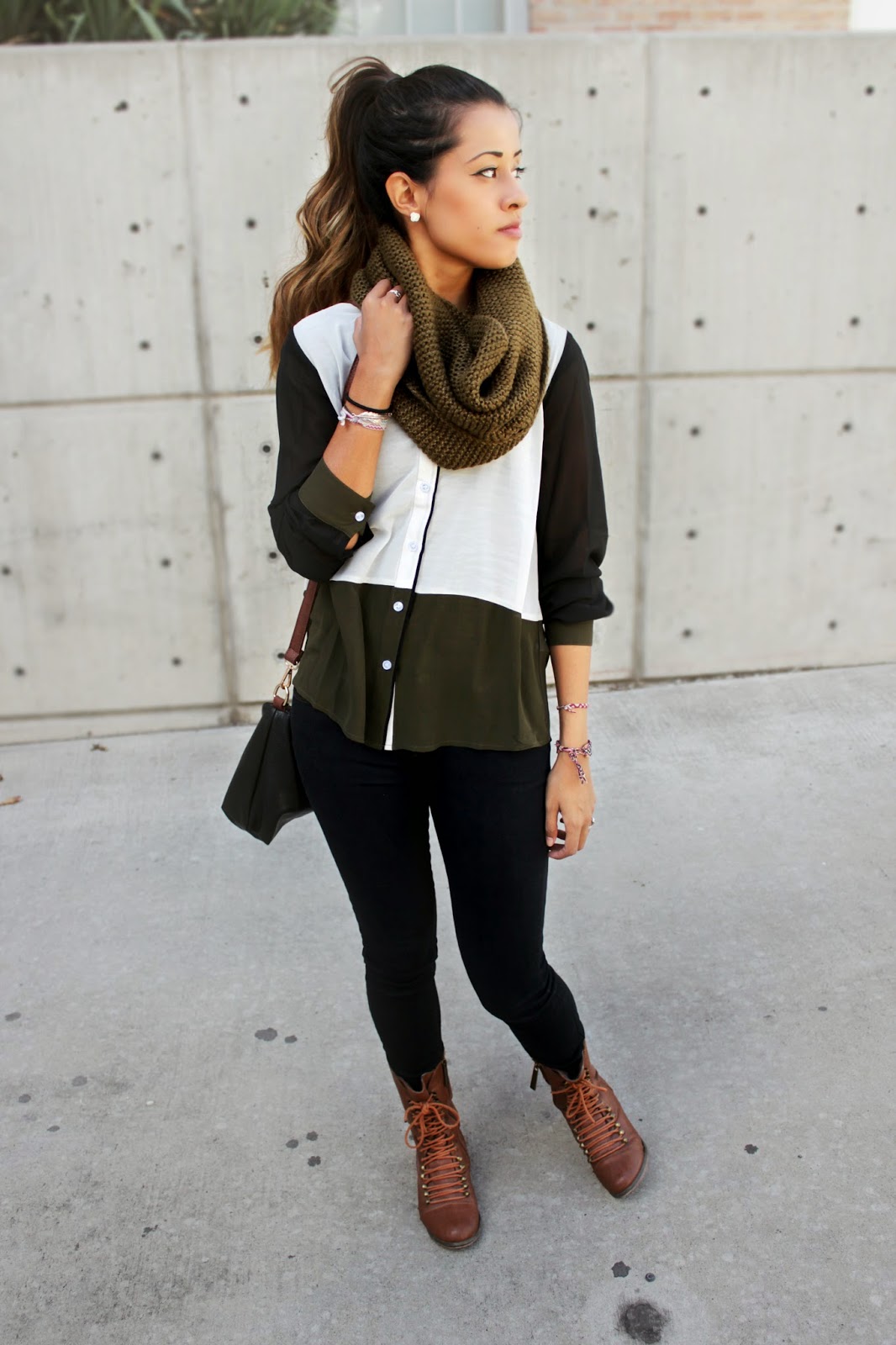 AUTEUR ARIEL: FALL in Love with LuLu*s: Color Block Top [DAY look]