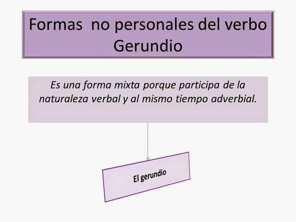 Consultas Ortográficas : Formas no personales del verbo -gerundio-
