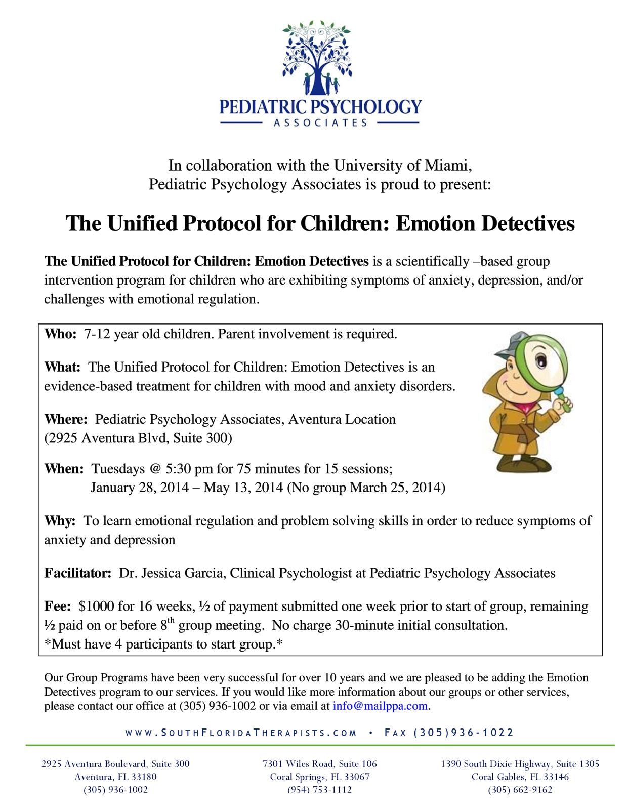 Practice News / Doctor's Corner - Pediatric Psychology Associates ...