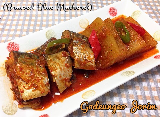 MinJi's Kitchen: Godeungeo Jorim 고등어조림 (Braised Blue Mackerel)