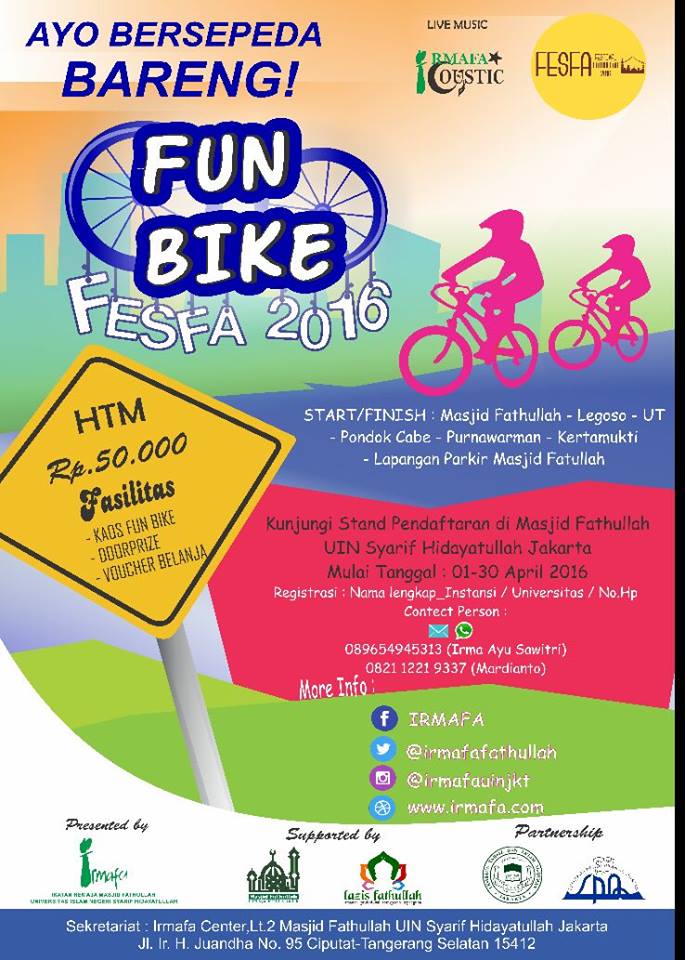 √ Info Event, Fun Bike Festival Fatullah 2016 - Pondok Sepeda