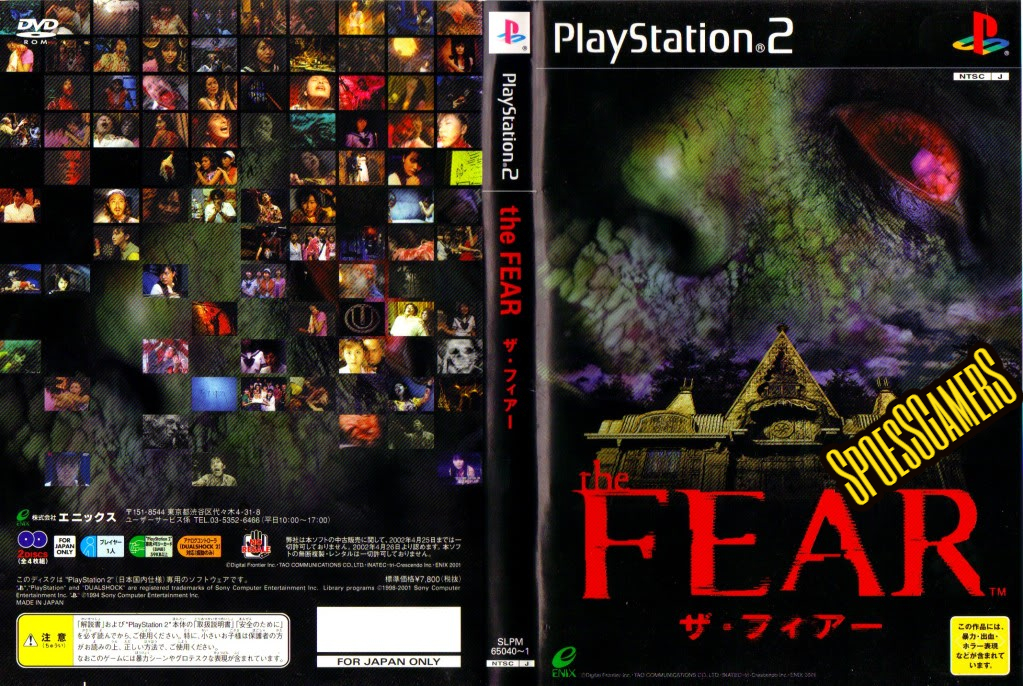 THE FEAR 2001 (Japones Raridade) HORROR SURVIVOR Patch Playstation 2 ...