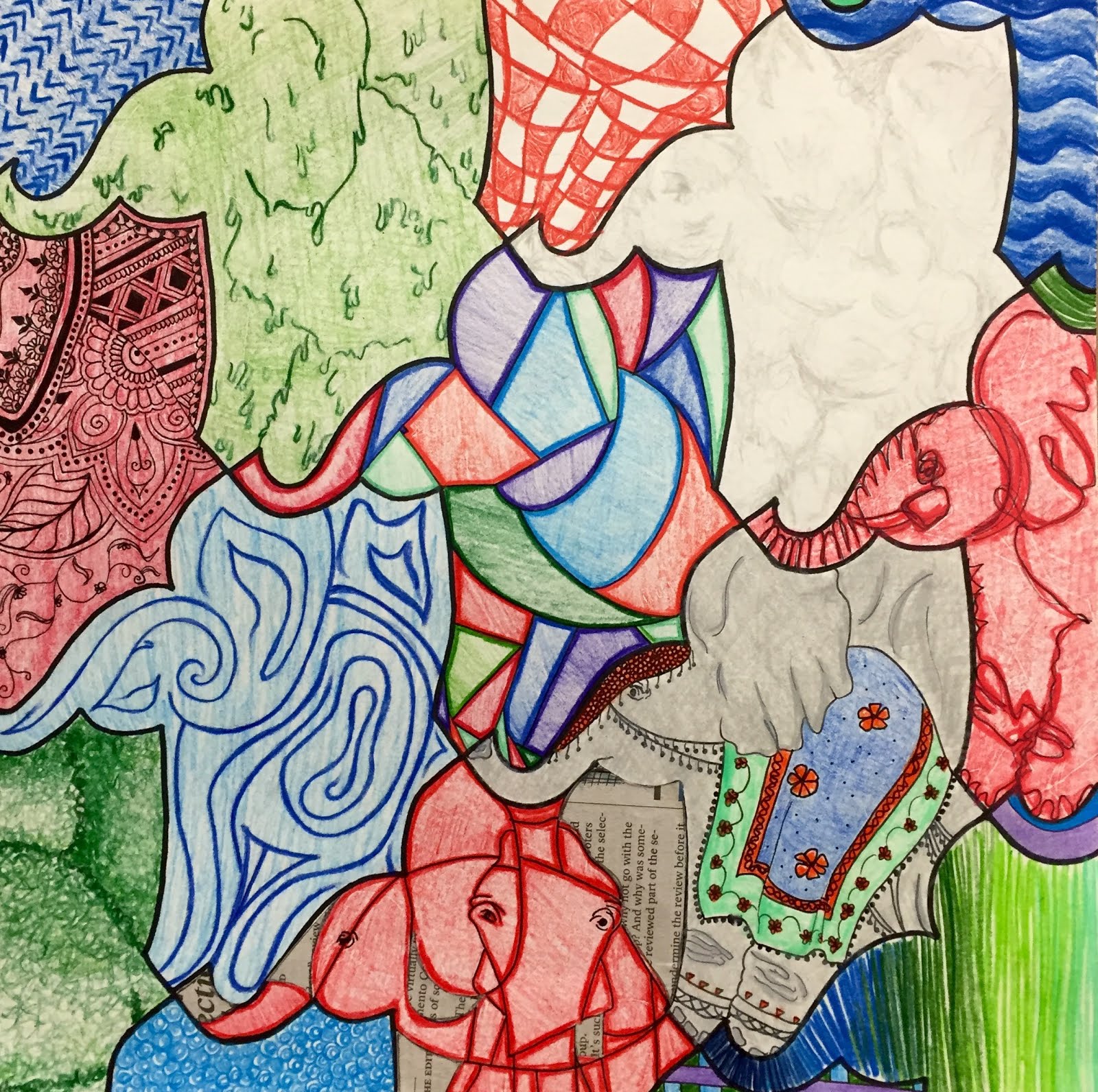 Kids Art Market: Tessellation Pattern Project