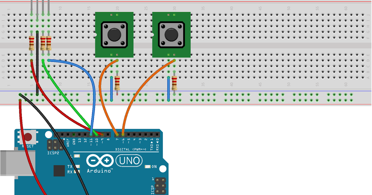 Can's Robotics & Arduino Blog: RGB Led control via Push Buttons