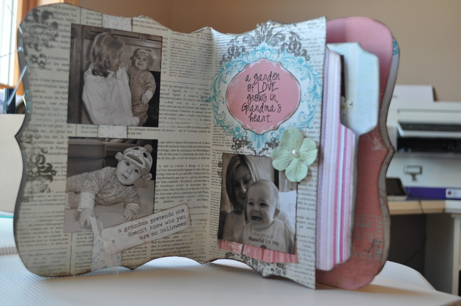 Little Birdie Digital Designs: Homemade Scrapbook