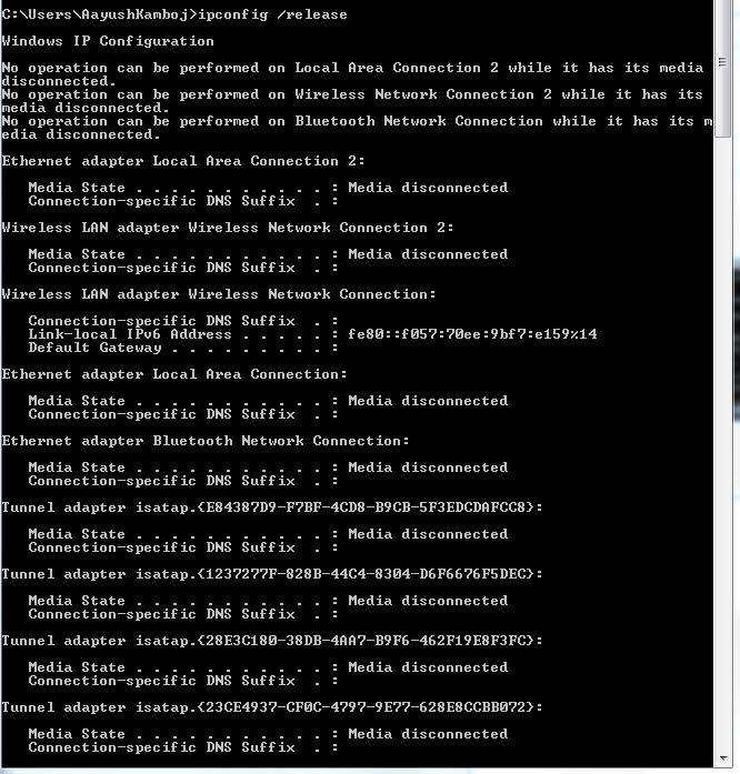 Windows network diagnostic/troubleshooting commands. - AKN Network