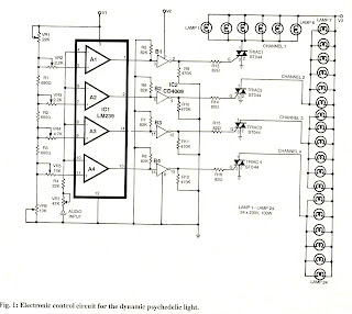 4 Channel Music Operated Triac Psychedelic Lighting Circuit [] Diagram ...
