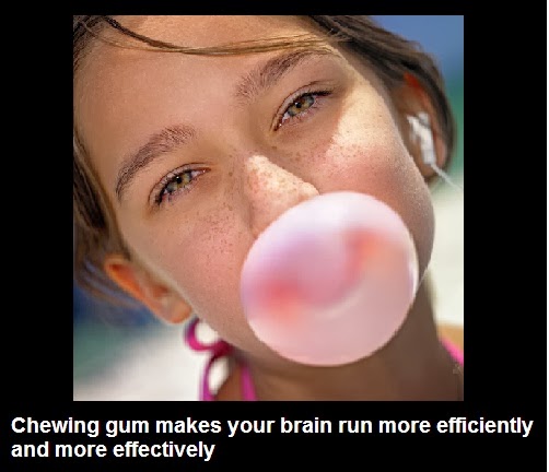 Did you know chewing gum makes your brain..... - Facts Store