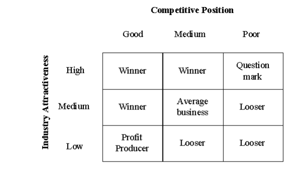 Businessmgt.com: Ge and Mckinsey Matrix (Ge Business screen)