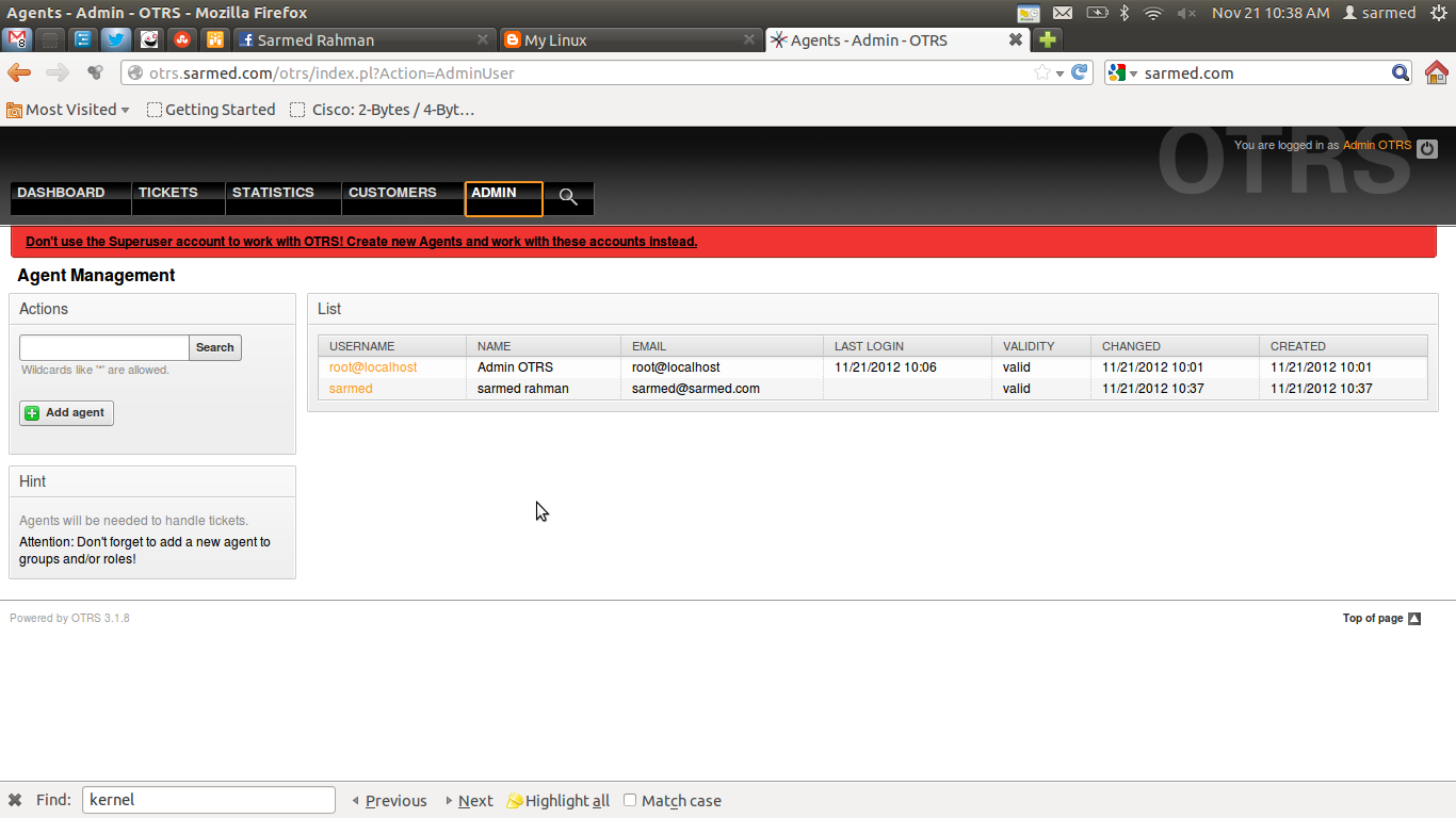 OTRS Tuning: Part 1 - Agents and Roles