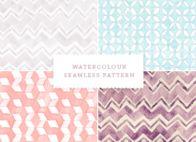 Seamless watercolor patterns | How About Orange