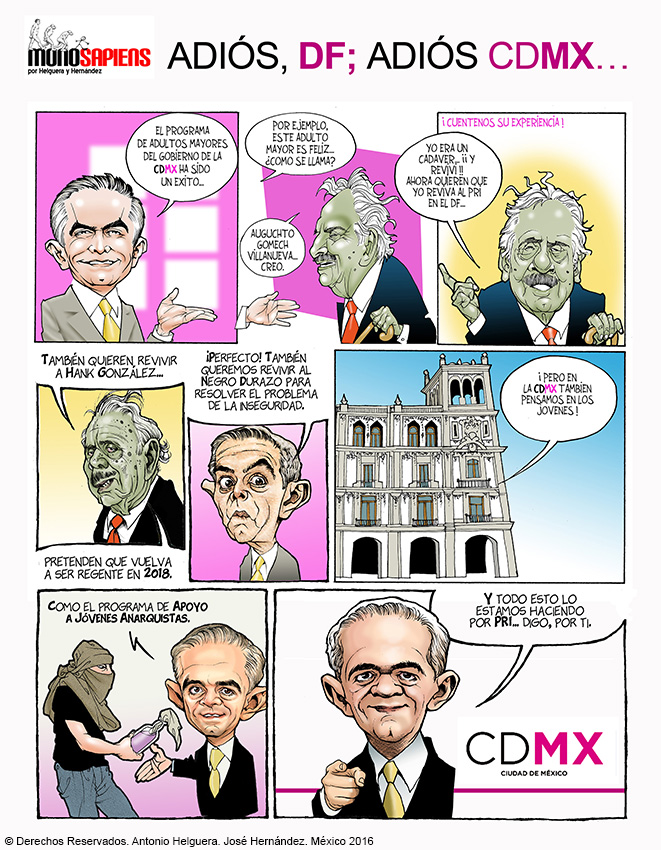 Comic Mexicano: Adiós, DF; Adiós CDMX...