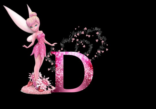 Abecedario con Tinker Bell en Rosa. Pink Tinker Bell Alphabet. - Oh my ...