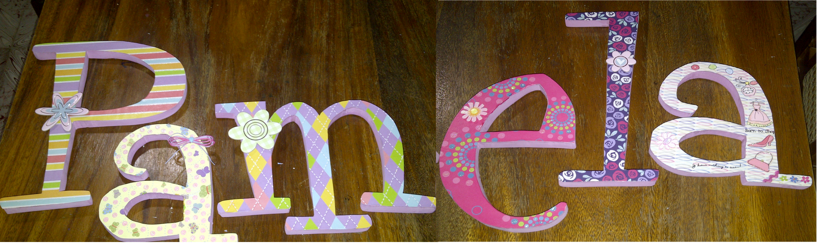 Lucky Girl: DIY - Decorate Wooden Letters Part II