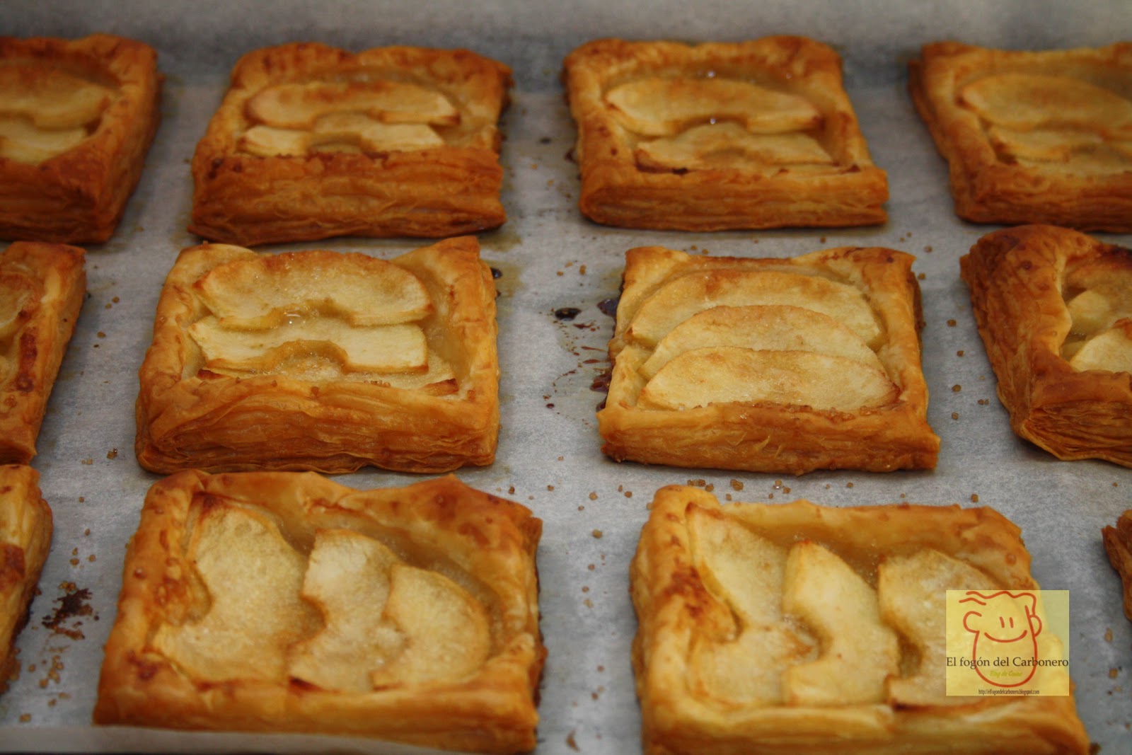 El fogón del carbonero: TARTA DE MANZANA INDIVIDUAL