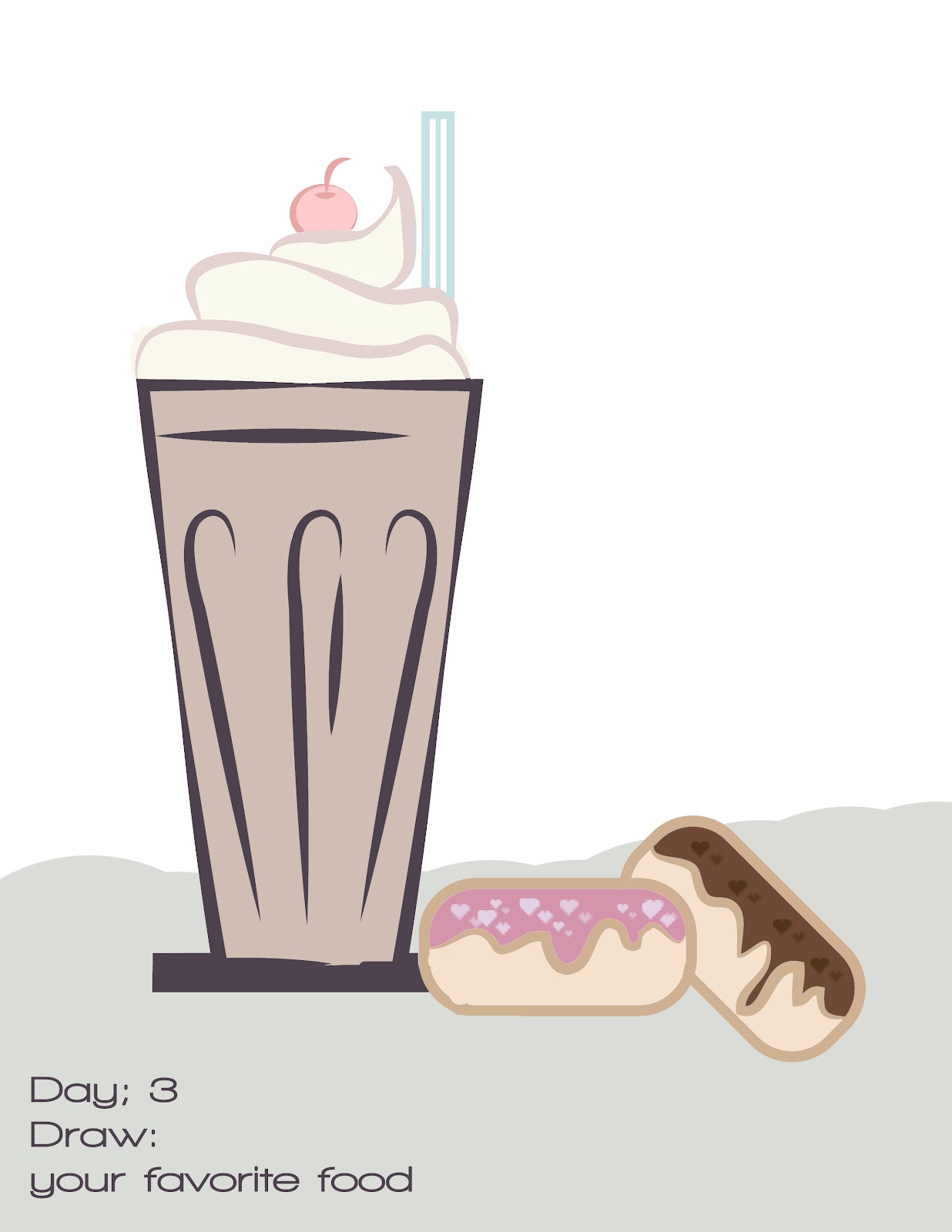 Heroinesweetdesign: Day 3 Draw Your Favorite Food