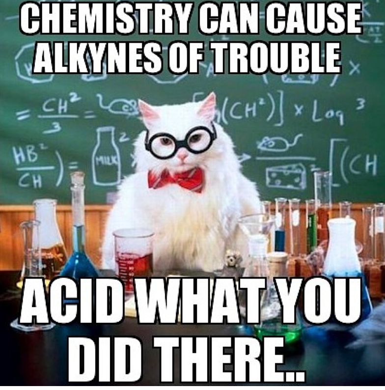 Organic Chemistry Cat Jokes