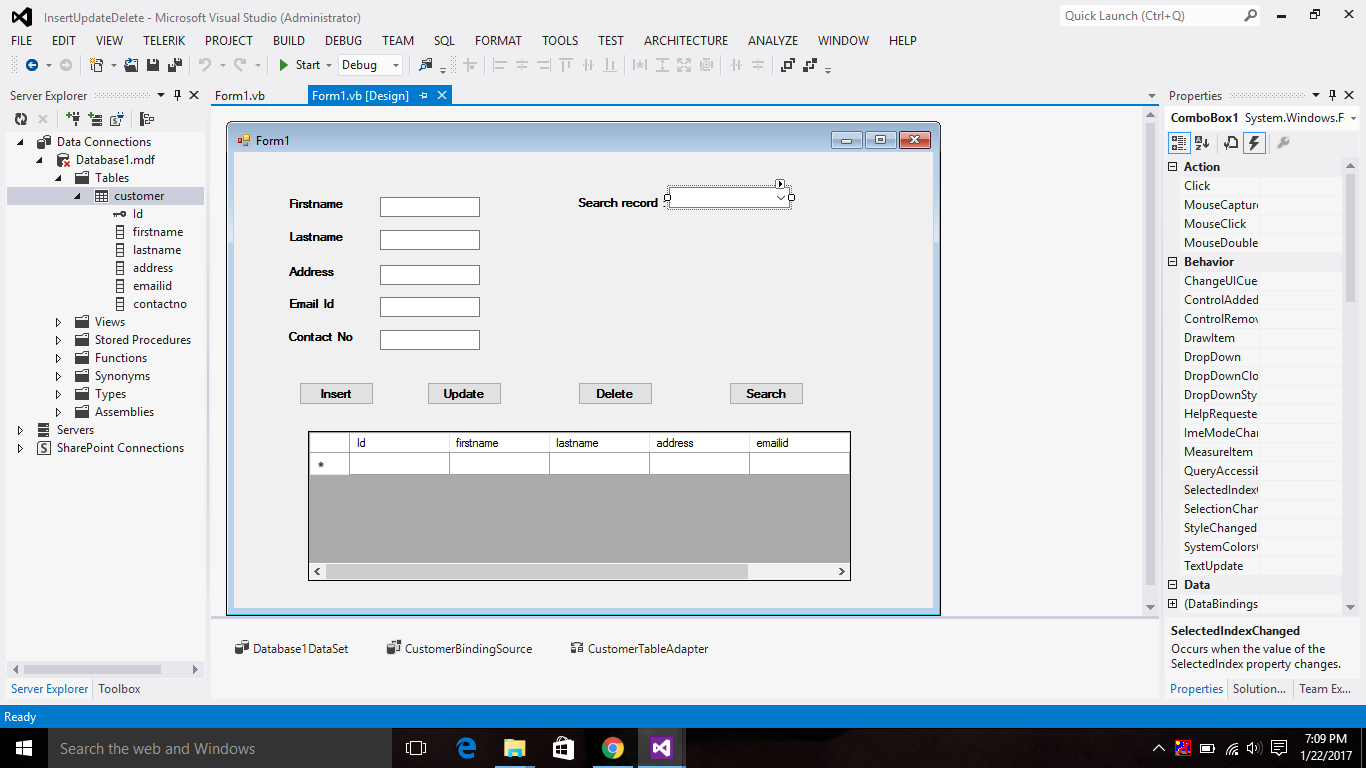 .Net Funda: How to Update, Delete, Search, Insert in GridView in vb.Net Windows Application