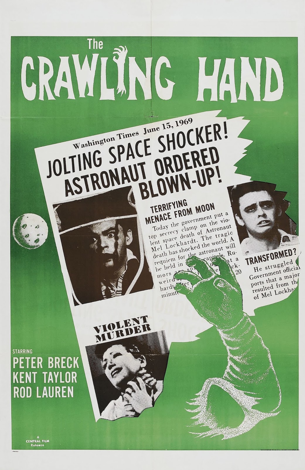 Baker's Log: A Quick Look: THE CRAWLING HAND (1963)