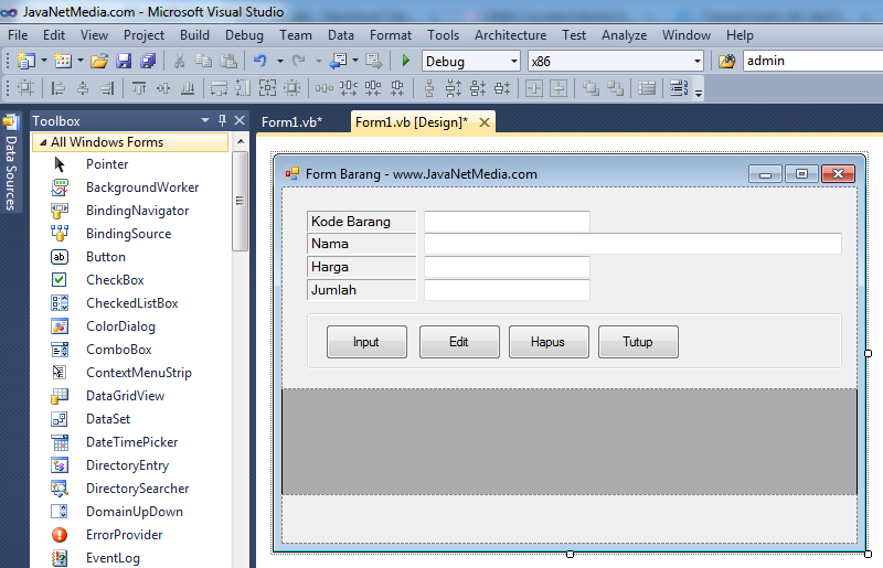Vb .Net - Validasi Textbox Hanya Dapat Diisi Oleh Angka - TUTORIAL VB ...