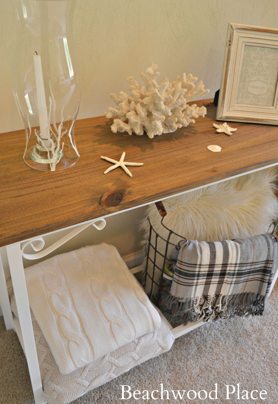 Beachwood Place: From Fish Tank Stand to Console Table!