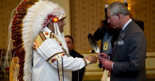 White Wolf : Prince Charles meets with Canada aboriginals